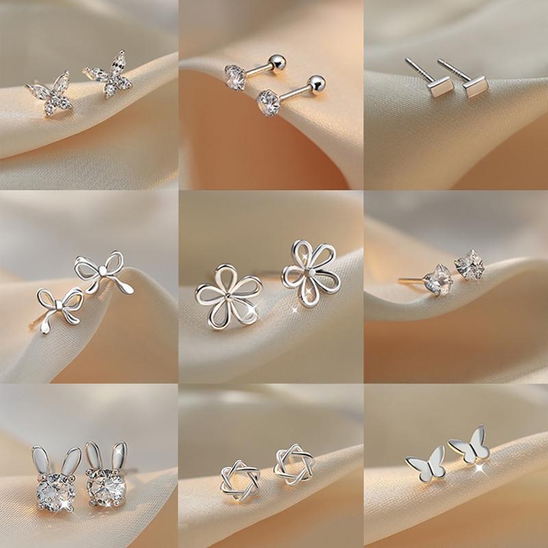 Anting-anting Bersalut Perak S925, JOJO COCO, Untuk Wanita, Gaya - TikTok Shop Malaysia