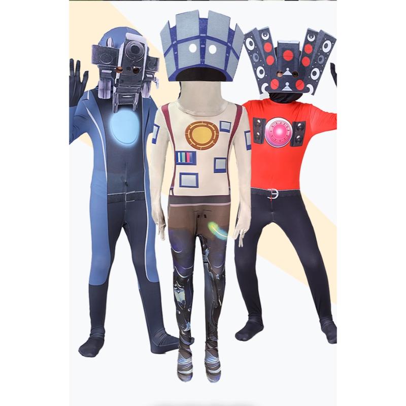 [FAST] Skibidi Toilet Costume with Mask Halloween Costume fo - TikTok ...