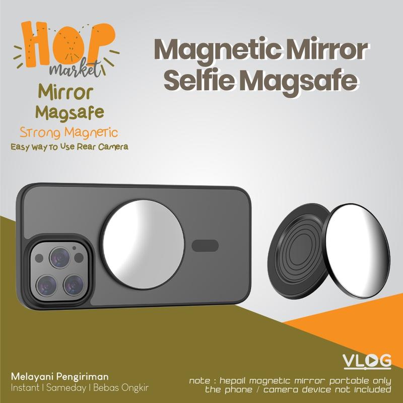 Magnetic Mirror Selfie Cermin Magnet for HP Smartphone Table - Shop ...