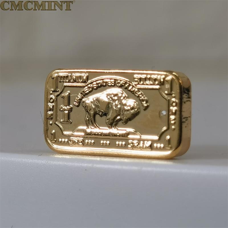 codSelling Old Gold Coins 1 Gram Titanium Plated With Gold Buffalo ...