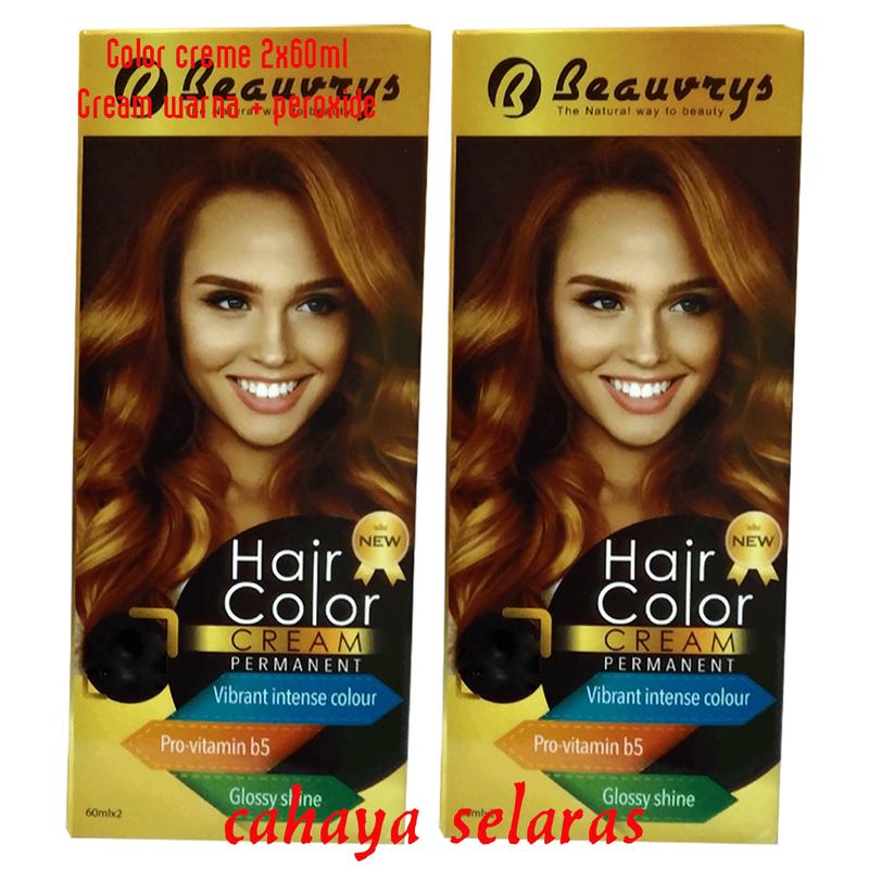COLOR CREAM KEMASAN KUNING BEAUVRYS 2x60ML | PEWARNA RAMBUT - Shop ...
