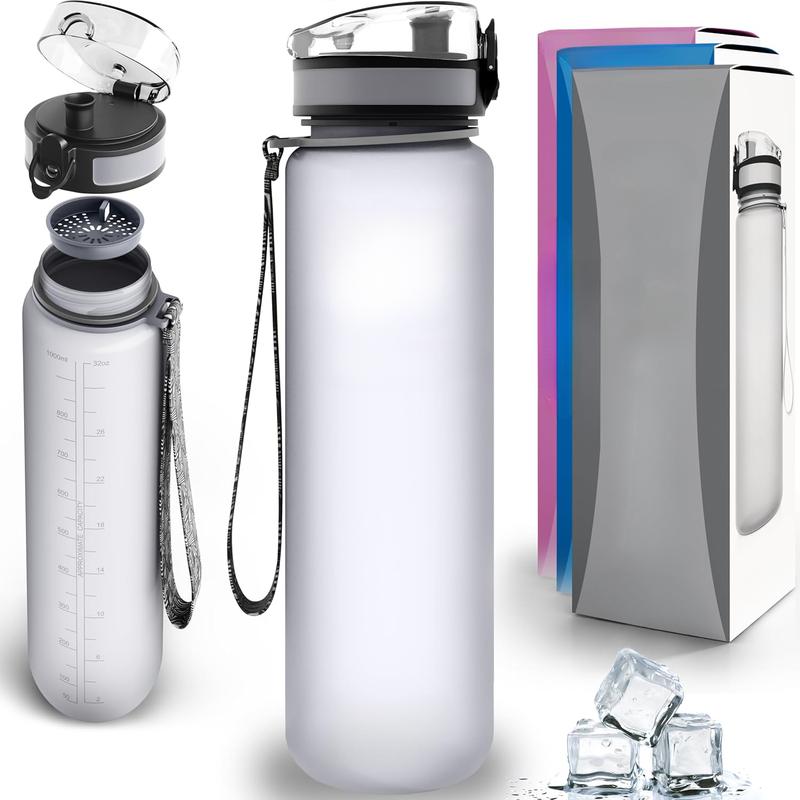 Sports Bottle - Large 32 oz - Fast Flow Drain Lid - BPA & BP - TikTok Shop