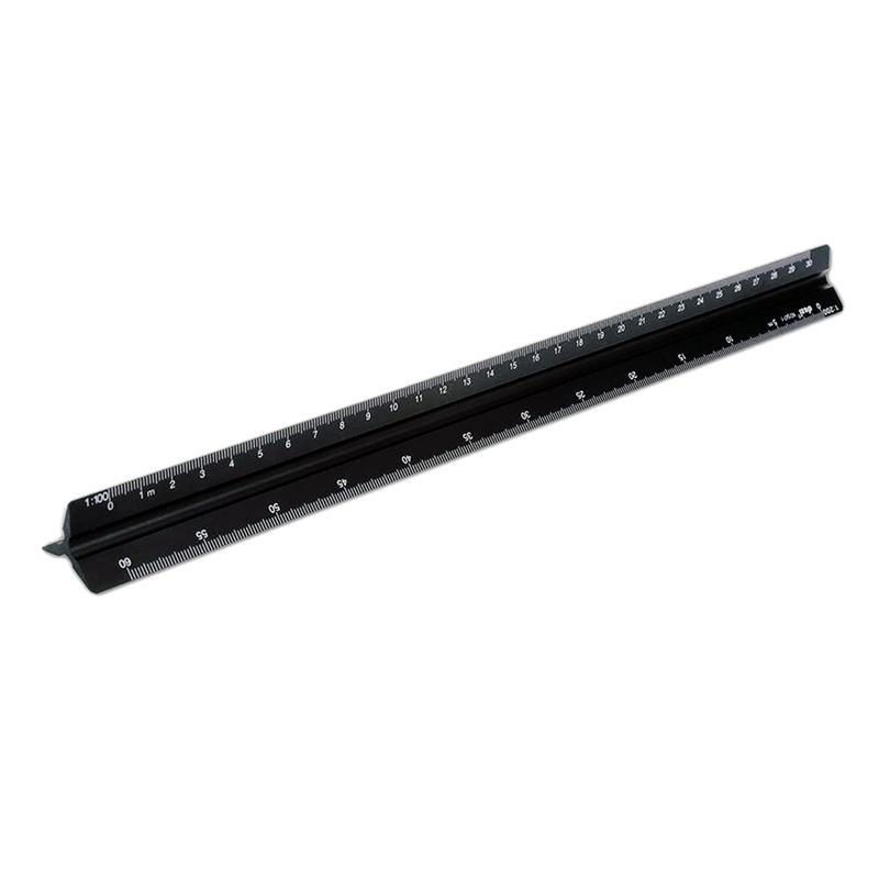 Architectural Ruler 30 cm Aluminum Triangular Ruler Various Scales ...