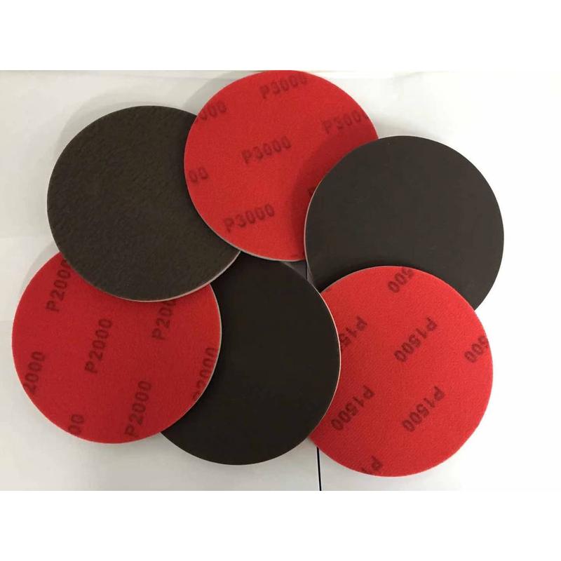 SPONGE ROUND SANDPAPER flocking sponge sandpaper 150mm sanding - TikTok ...