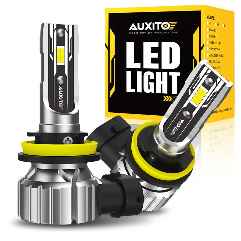 AUXITO H11/H9/H8 White LED Headlight Kit Low Beam Bulbs Supe - TikTok Shop