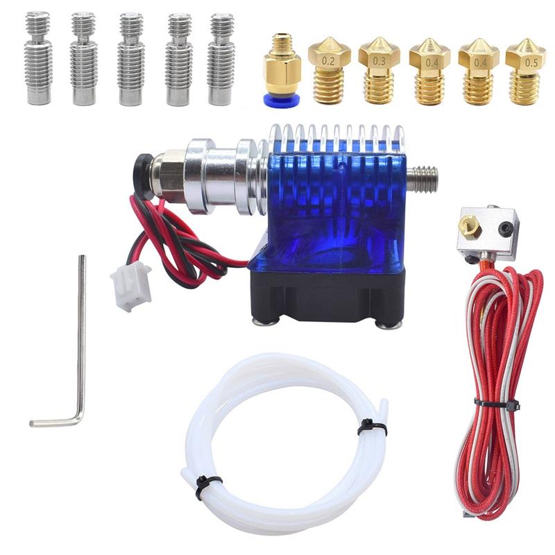 All Metal V6 J Head Full Kit Extruder Brass Print Heads for 3D - TikTok ...