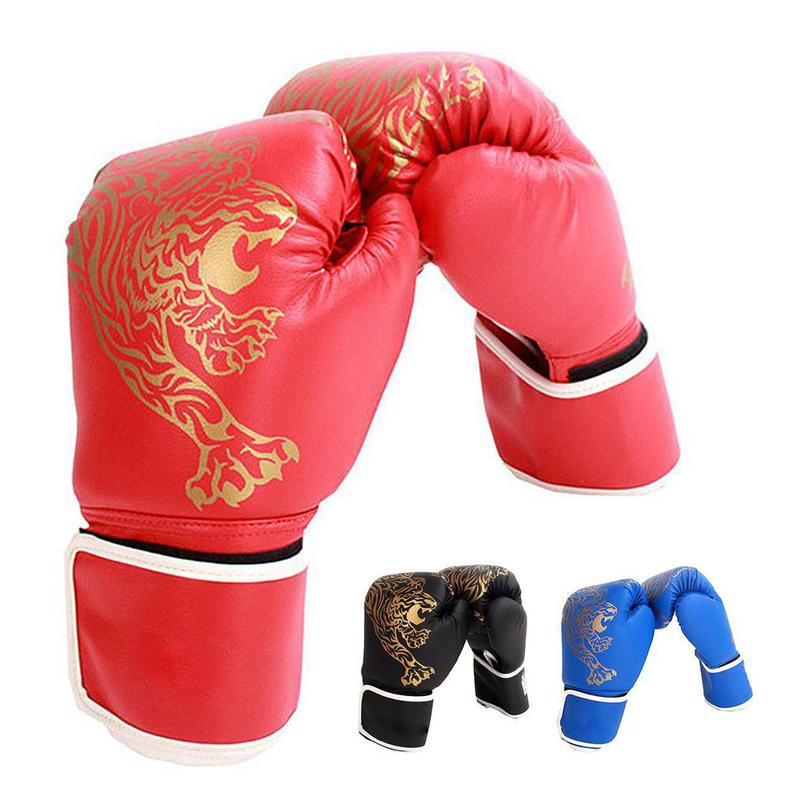 Profession Boxing Gloves Tiger Pattern PU Leather Free Fight - TikTok ...