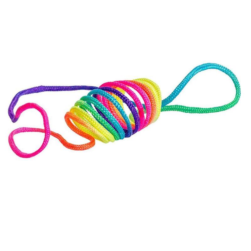 rliayly- Kids Rainbow Colour Fumble Finger Thread Rope String Game ...