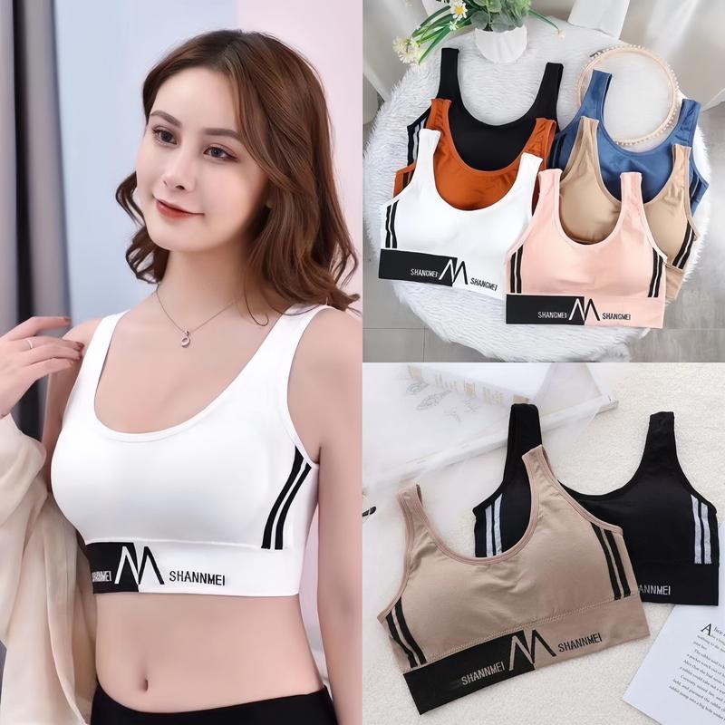 Bra Sukan, Set 2PCS, Untuk Wanita, Tanpa Wayar, Lancar, Sesuai - TikTok Shop Malaysia