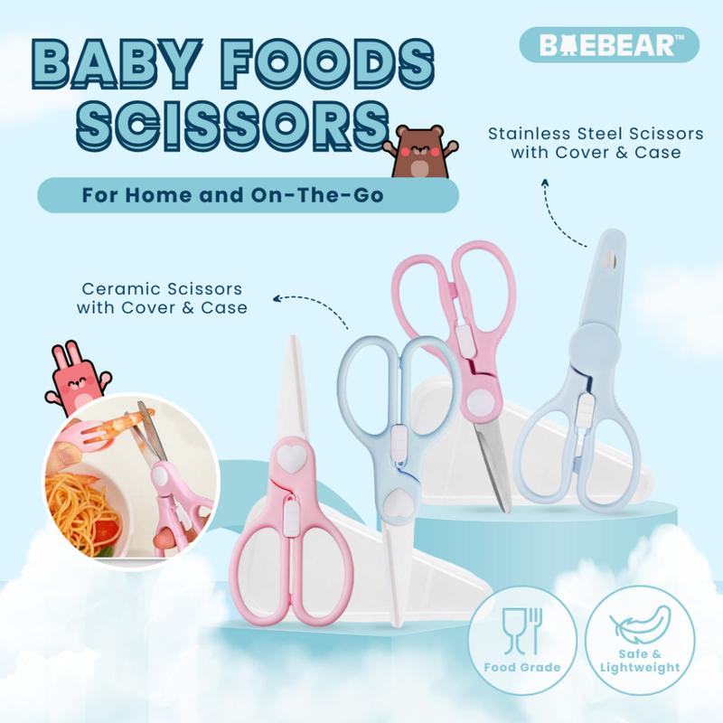 Baby Ceramic Food Scissors / Stainless Steel Food Scissors High ...