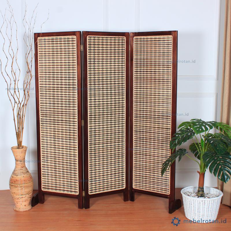 Sketsel penyekat ruangan kayu minimalis lyde 3 daun FREE ONGKIR - Shop ...