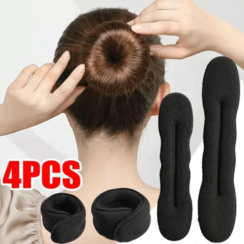 4PCS Sponge Hair Styling Tool Curly Hair Maker Hair Scrunchi - TikTok ...
