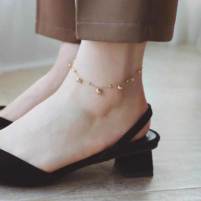 Gelang Kaki Bola, Reka Bentuk Indah Niche Mudah, Gaya Retro Elegan ...