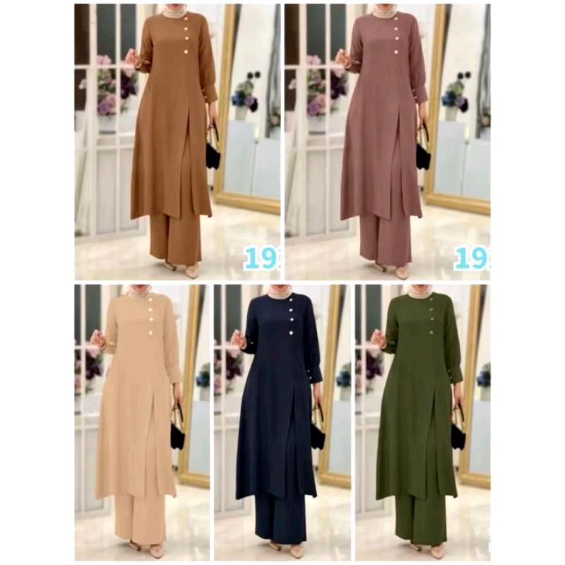 HQT #1923 FASHION ELEGANT MUSLIM INSPIRED ABAYA PLAIN TERNO - TikTok ...