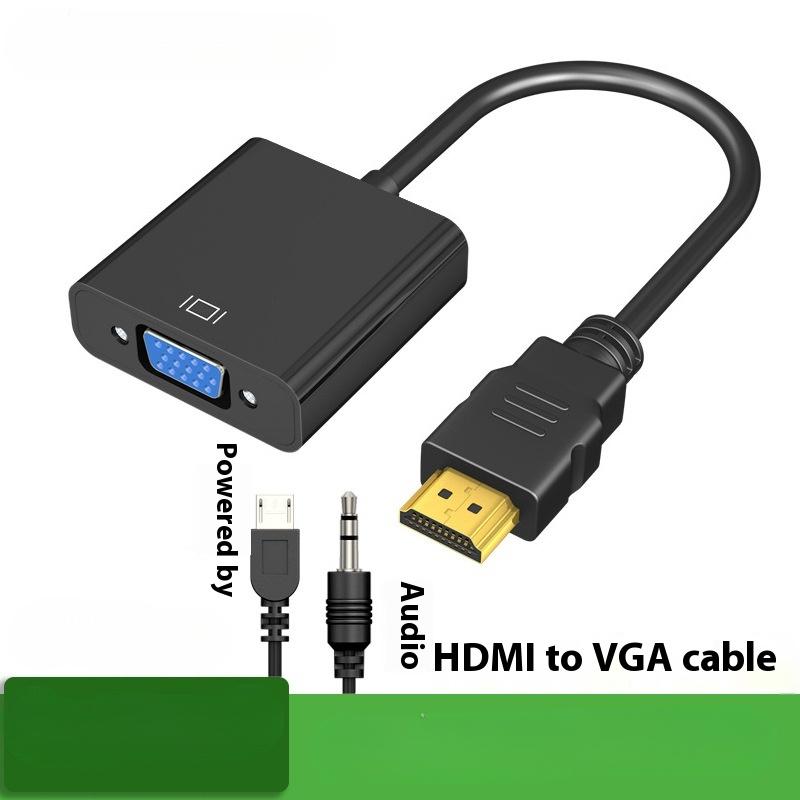 HDMI to VGA Strip Line Audio Power Supply Converter TV Computer ...