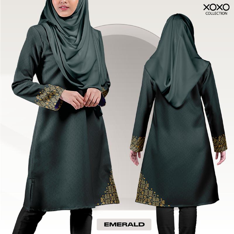 SONGKET BUNGA EMAS BAJU JERSEY MUSLIMAH UNTUK BERSUKAN - TikTok Shop ...