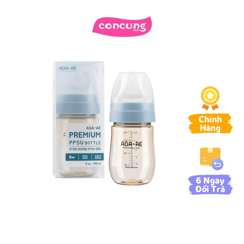 Bình sữa PPSU Aga-ae 180ml (xanh) - TikTok Shop Vietnam