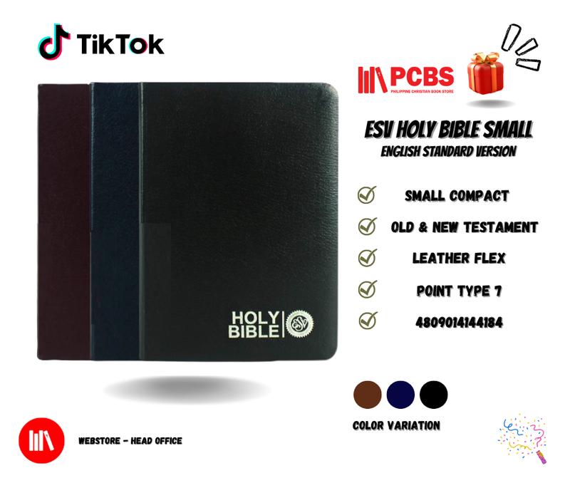PCBS ESV Holy Bible Compact Small (POINT TYPE 6.5) Leather Flex ...
