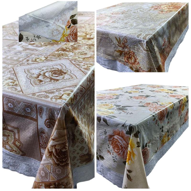 SOFT-TYPE MANTEL TABLECLOTH TABLE COVER w/ Lace**SOLD PER PIECE ...