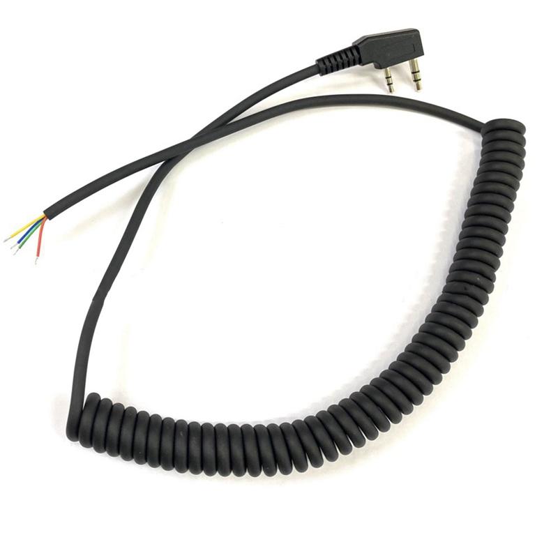 Walkie Talkie Microphone Cable Replacement Cable K-Plug Mic Cable ...