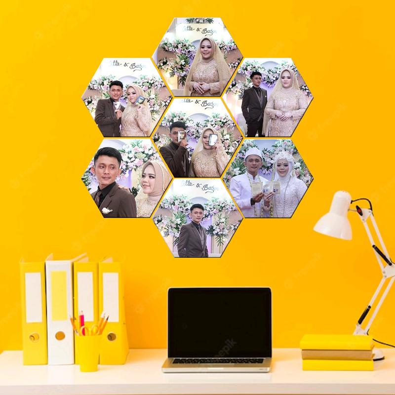 Cetak Foto Hexagonal Set 7 PCS Paku - Shop | Tokopedia