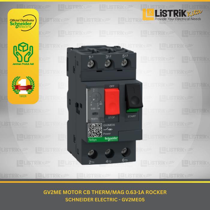 Promo MOTOR CIRCUIT BREAKER SCHNEIDER ELECTRIC GV2ME THERM/MAG 0.63-1A ...