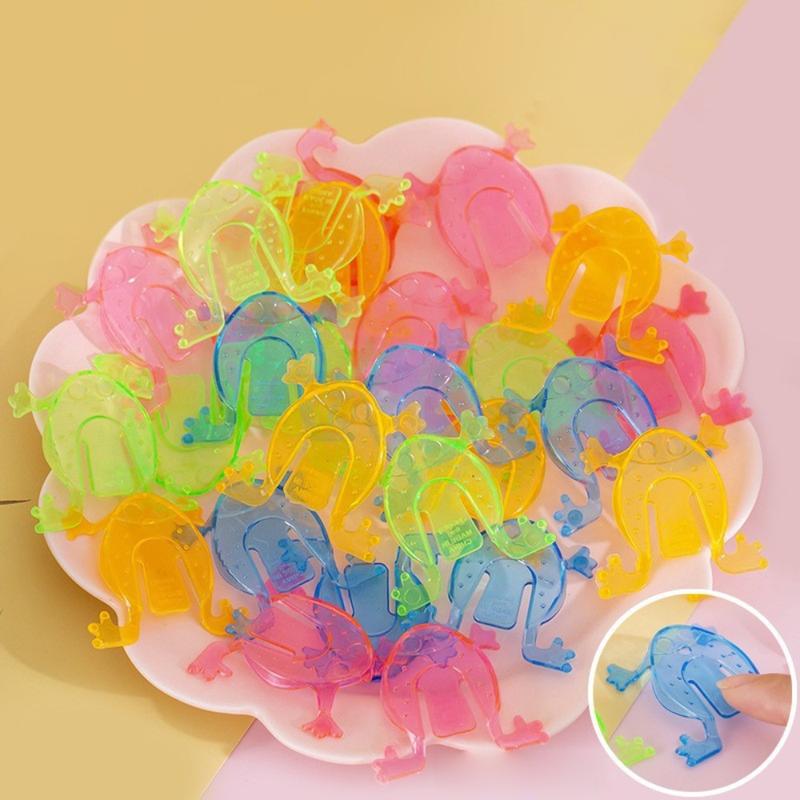 Mainan Katak Melompat, Bahan Plastik, Warna Lutsinar / Pepejal, Reka ...