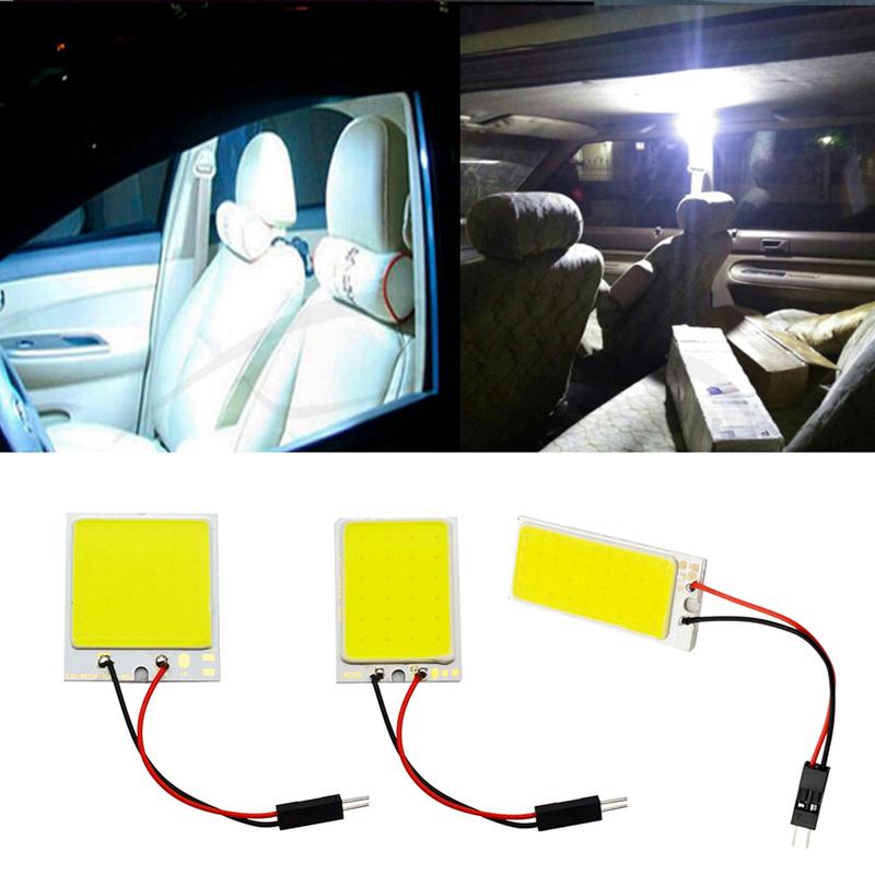 [QUE] T10 12V COB 24/36/48 SMD Car LED Panel Interior Reading Light ...