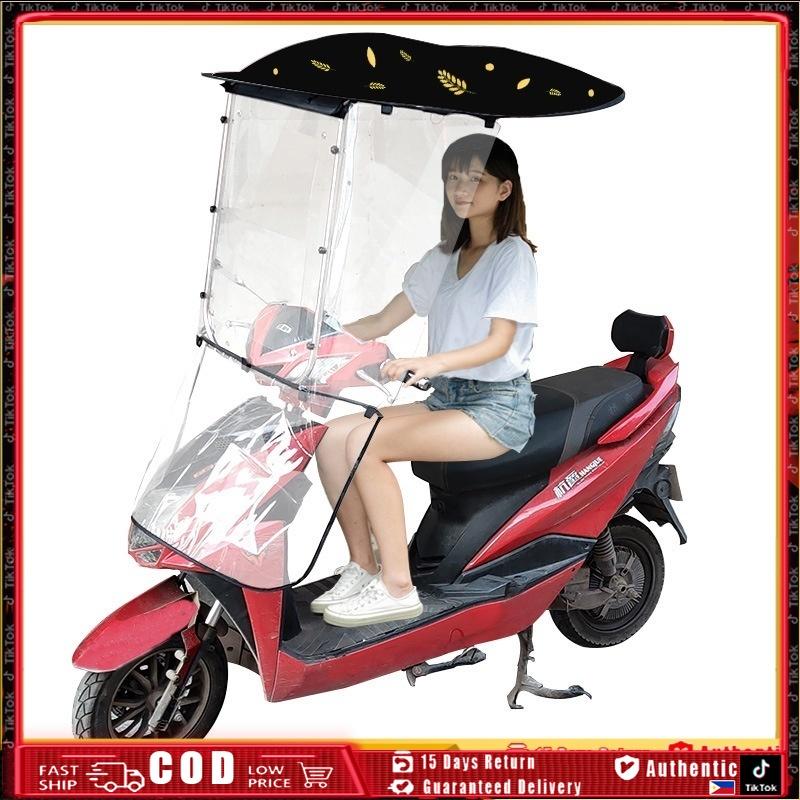 Electric Motorcycle Canopy Canopy Motorcycle Pedal Rain Proo - TikTok ...