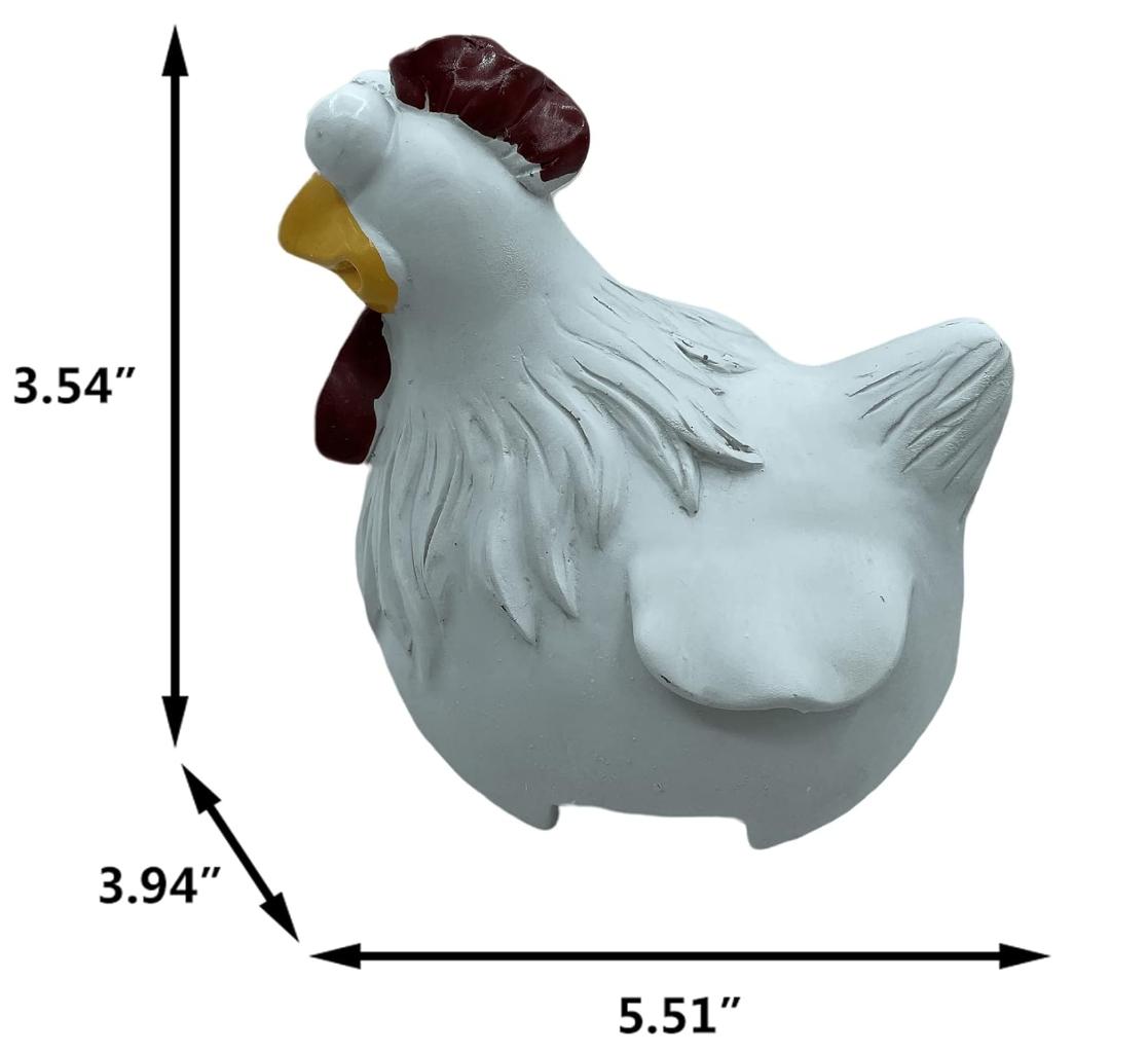 Laimis Realistic Chicken Statues - Cute Farm Animal Decorations for ...