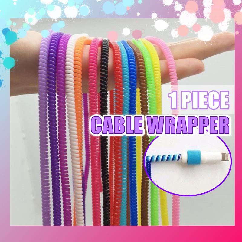 (Cable Wrapper) Protector Headphone Charger Spiral Cord String - TikTok ...