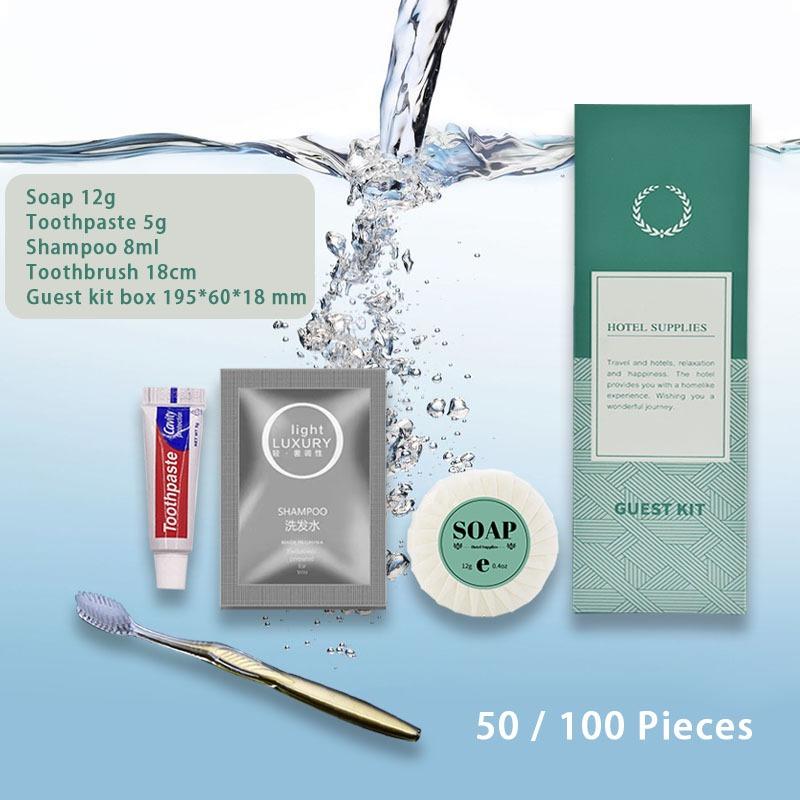 Travel Kit Guest Kit Hotel Kit Toiletries 5 in 1 with Toothpaste ...