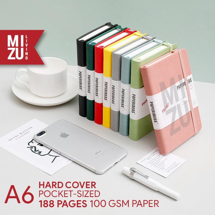 Jual PAPERIDEAS A6 HardCover NOTEBOOK 100GSM Paper BUJO Bullet Journal ...