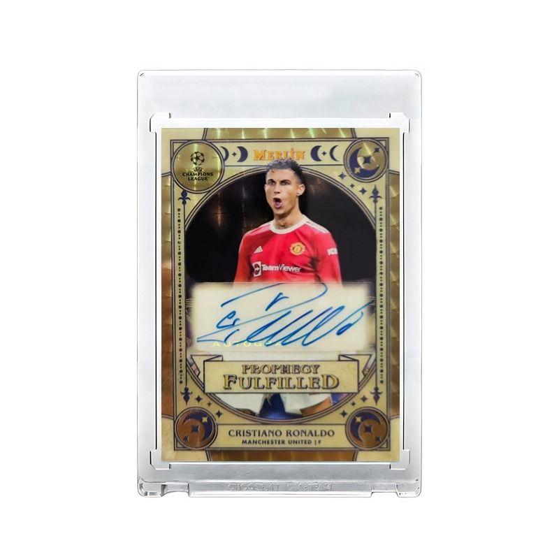 C Luo Signature Star Card 1/1 Series Gold Folding Self-Made Card ...