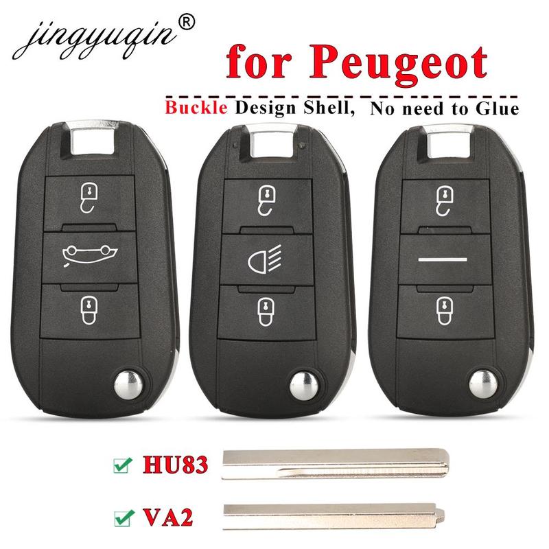 jingyuqin Remote Flip Car Key Shell Case For Peugeot 208 301 - TikTok ...