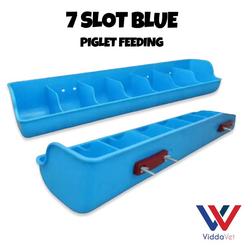 7 Slot Blue Piglet Feeding Trough for Healthier and Stronger - TikTok ...
