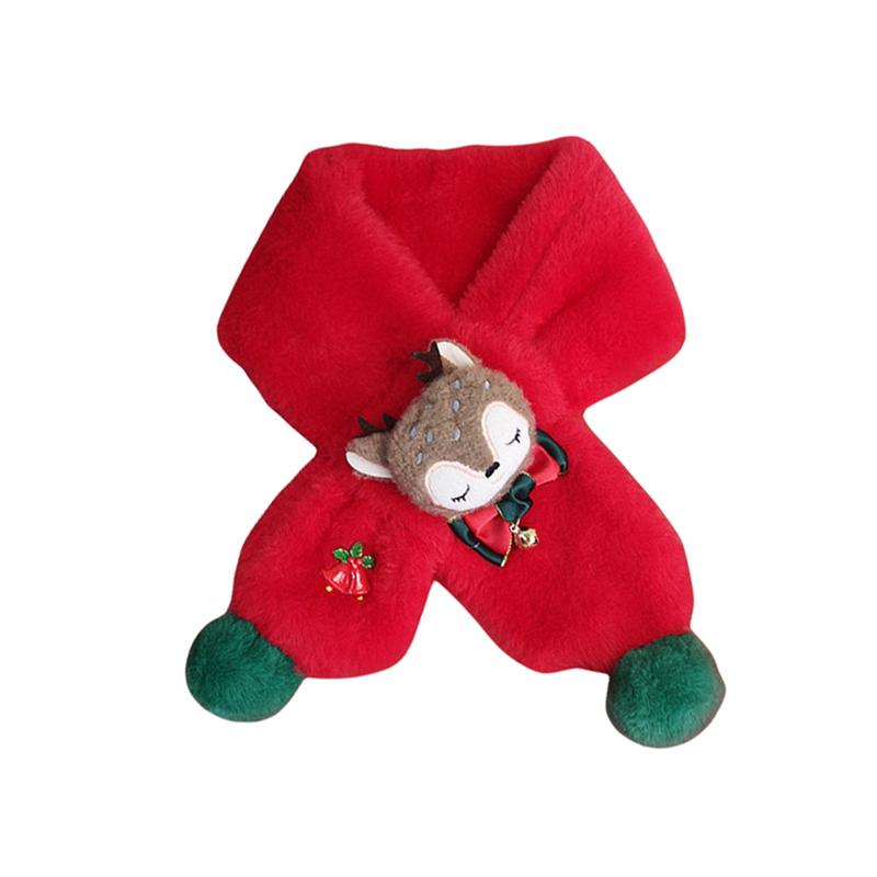 Kid Plush Scarf, Cartoon Elk Supplies Plush Ball Party Winte - TikTok ...