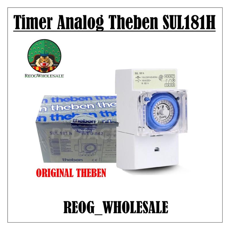 Timer Analog Theben SUL181H Switch Switcher 24 Jam/H Panel Lampu - Shop ...