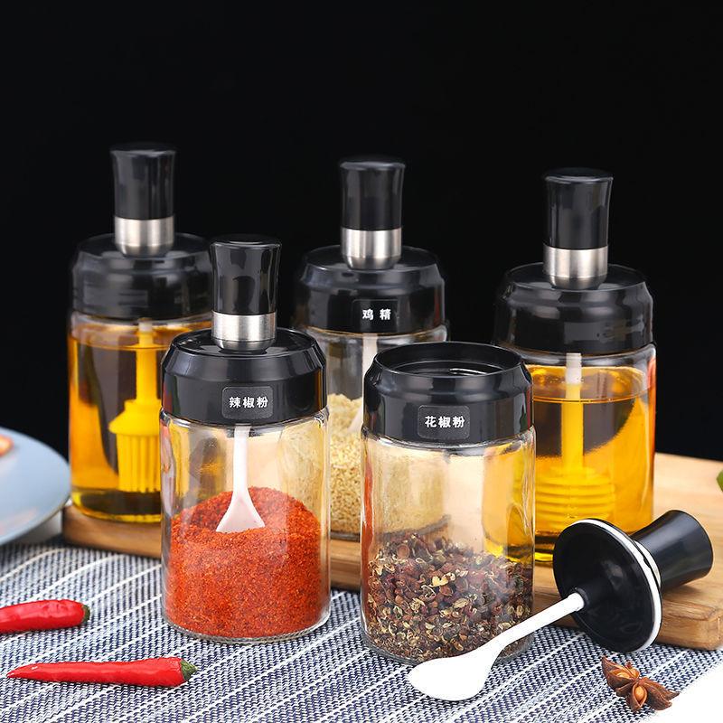 Botol Perasa Kaca, Alat Dapur, Balang Rempah, Periuk Minyak, - TikTok ...