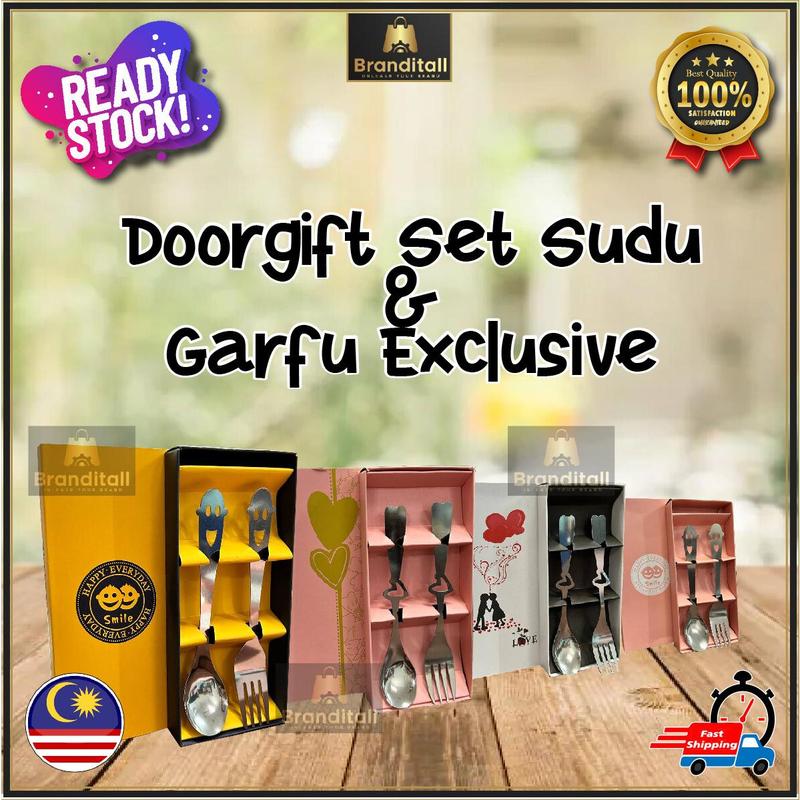 Doorgift Set Sudu & Garfu Exclusive Hadiah kenduri 4 colour variation ...