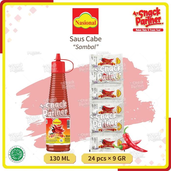 Jual Saos NASIONAL 130 ML | SACHETAN - Botol Saus Sambel Sambal Asli ...