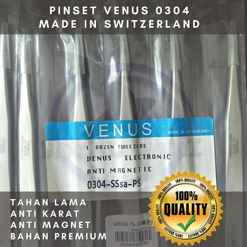 Pinset VENUS Tipe Lurus Made in Switzerland ORIGINAL - Shop | Tokopedia