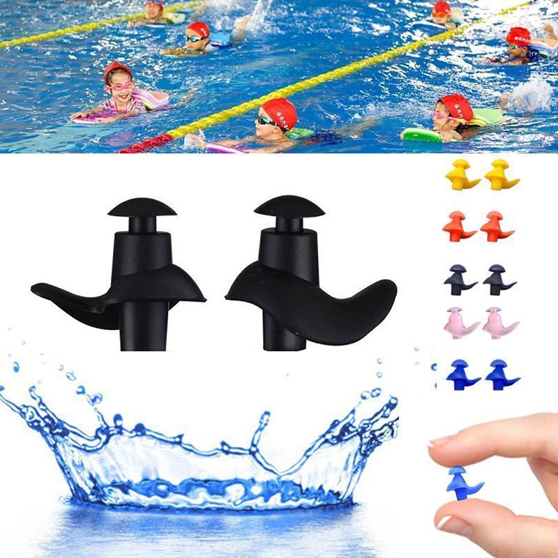 Mounchain 1 Pair Soft Ear Plugs Environmental Silicone Waterproof ...