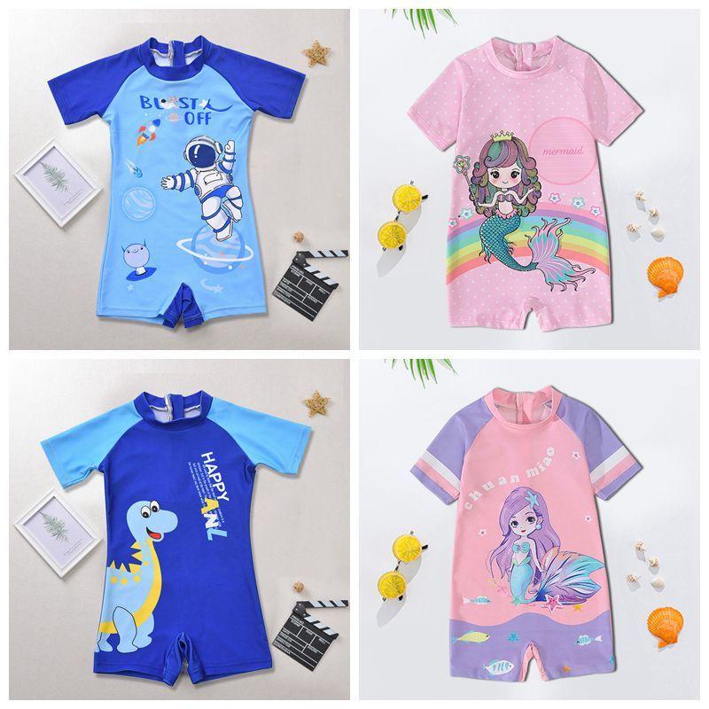 Children's Swimsuit Boys' One-Piece Swimsuit Children's Cartoon ...