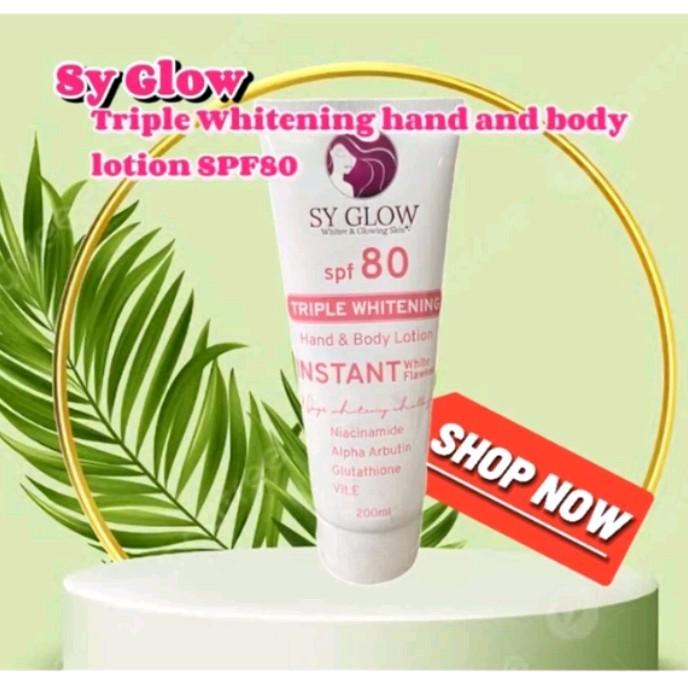 SY GLOW TRIPLE WHITENING HAND AND BODY LOTION INSTANT WHITE AND ...