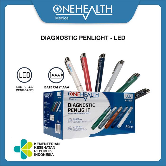 Jual Onehealth Diagnostic Penlight Led Hs-401f Lampu Senter Medis untuk ...