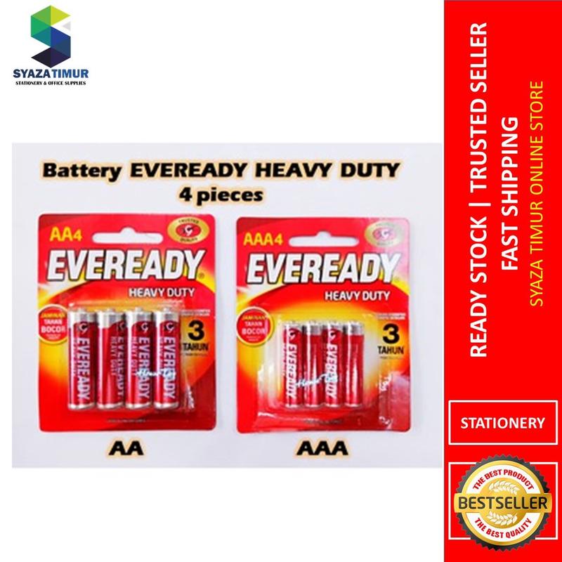 [ST-GR MY] Eveready Heavy Duty Battery, Batteries AA, AAA (ORIGINAL ...