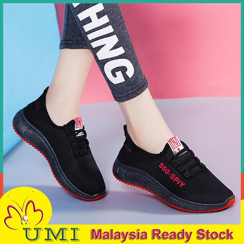 【Ready Stock】UMI US001 Fashion Women Flyknit Sport Shoes Breathable ...