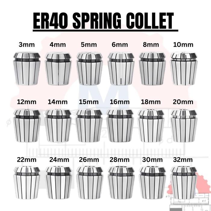 Promo ER40 Spring Collet Adapter collet chuck ER 40 Collet CNC - 28mm ...
