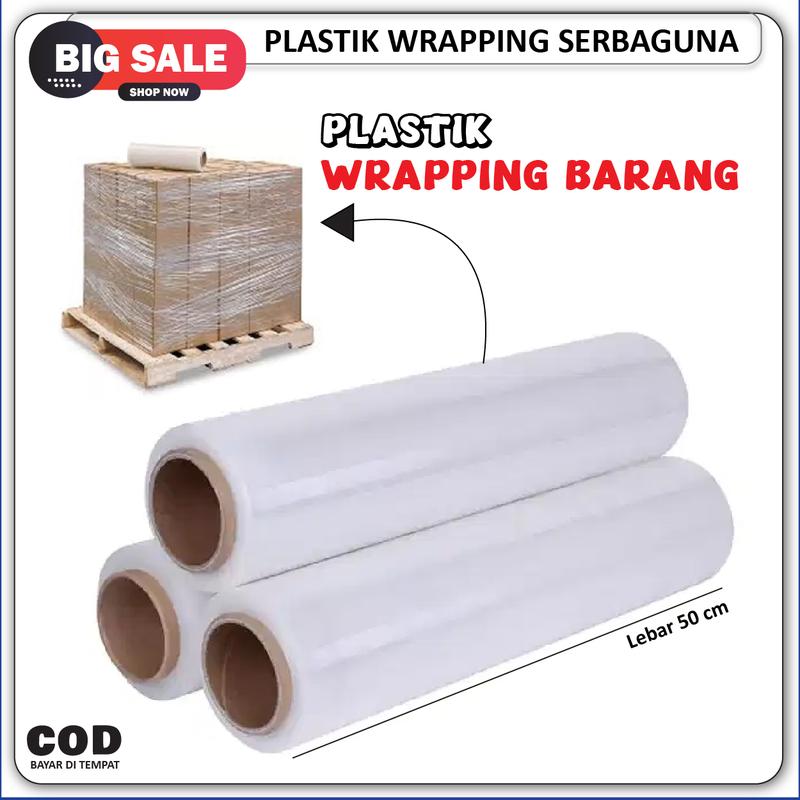 Plastik Wrapping wrap Roll Plastik Pembungkus baraang kardus - Shop ...